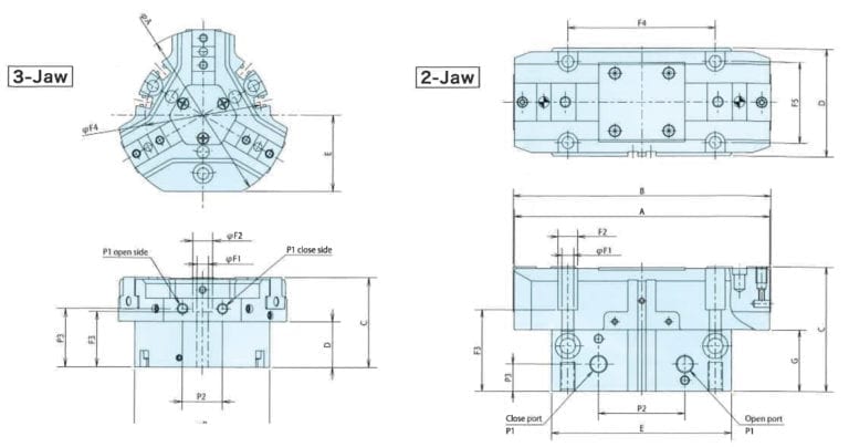 FLEX Series Parallel Jaw Grippers – Kitagawa